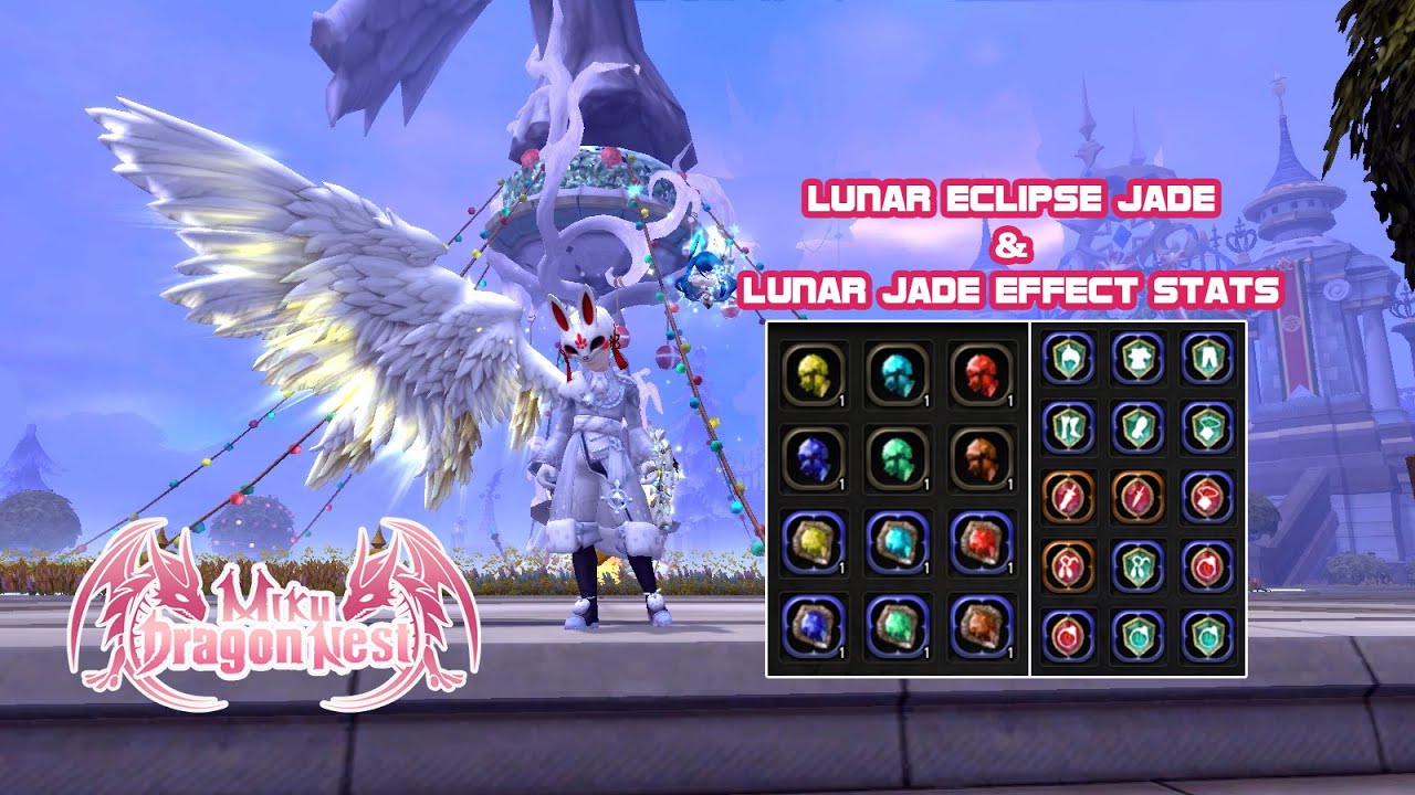 Lunar Eclipse & Lunar Jade Effect Stats | Miku Dragon Nest - YouTube