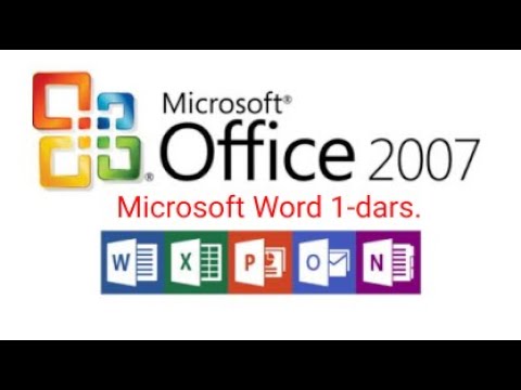 Microsoft Word 1-dars!//Word haqida tushuncha! - YouTube