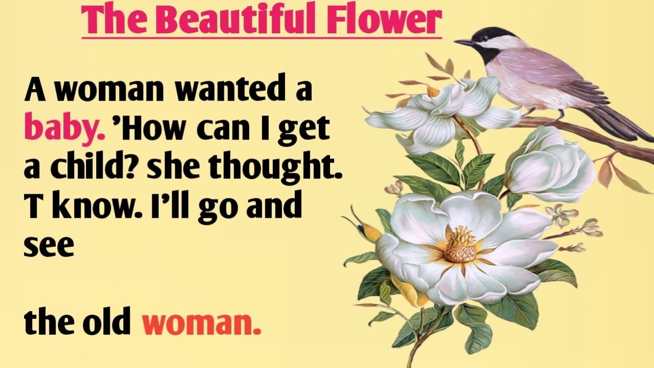 Learn English Through Story Level-3🔥 || English Short Story - Flower ...