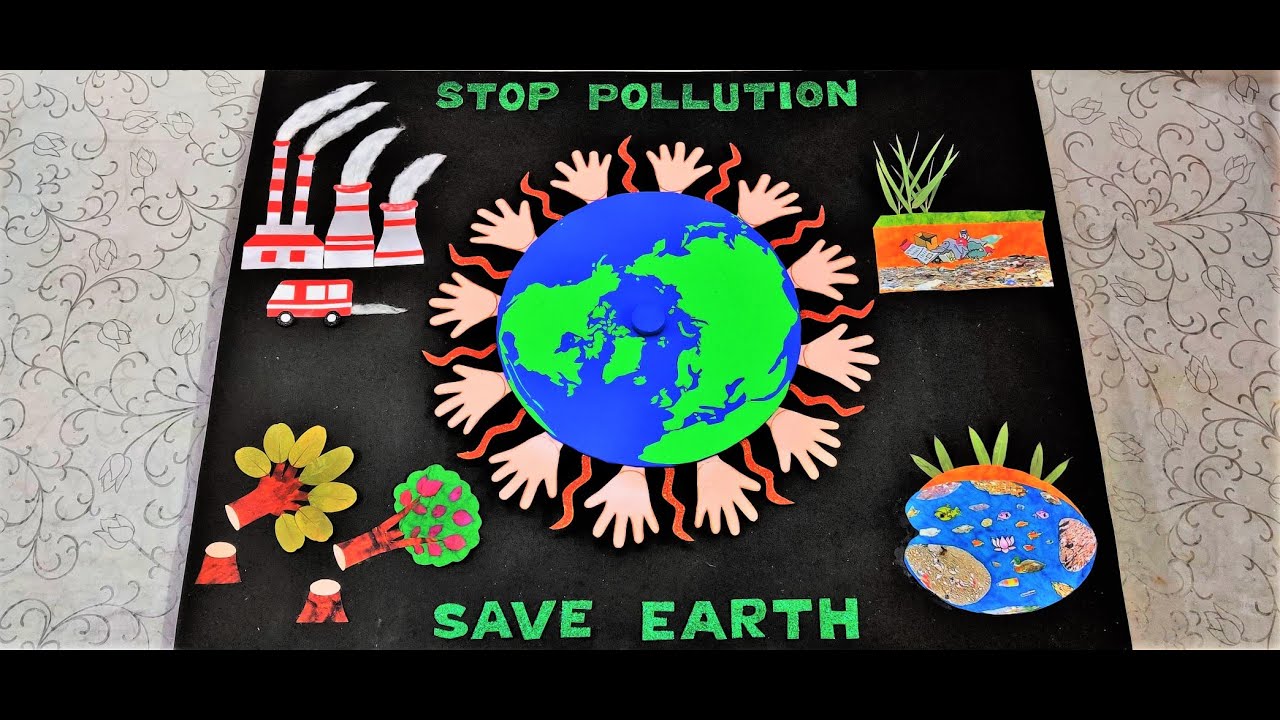Earth Day Poster Chart Making DIY With Movable Earth For School earth-day-poster-chart-making-diy-with-movable-earth-for-school