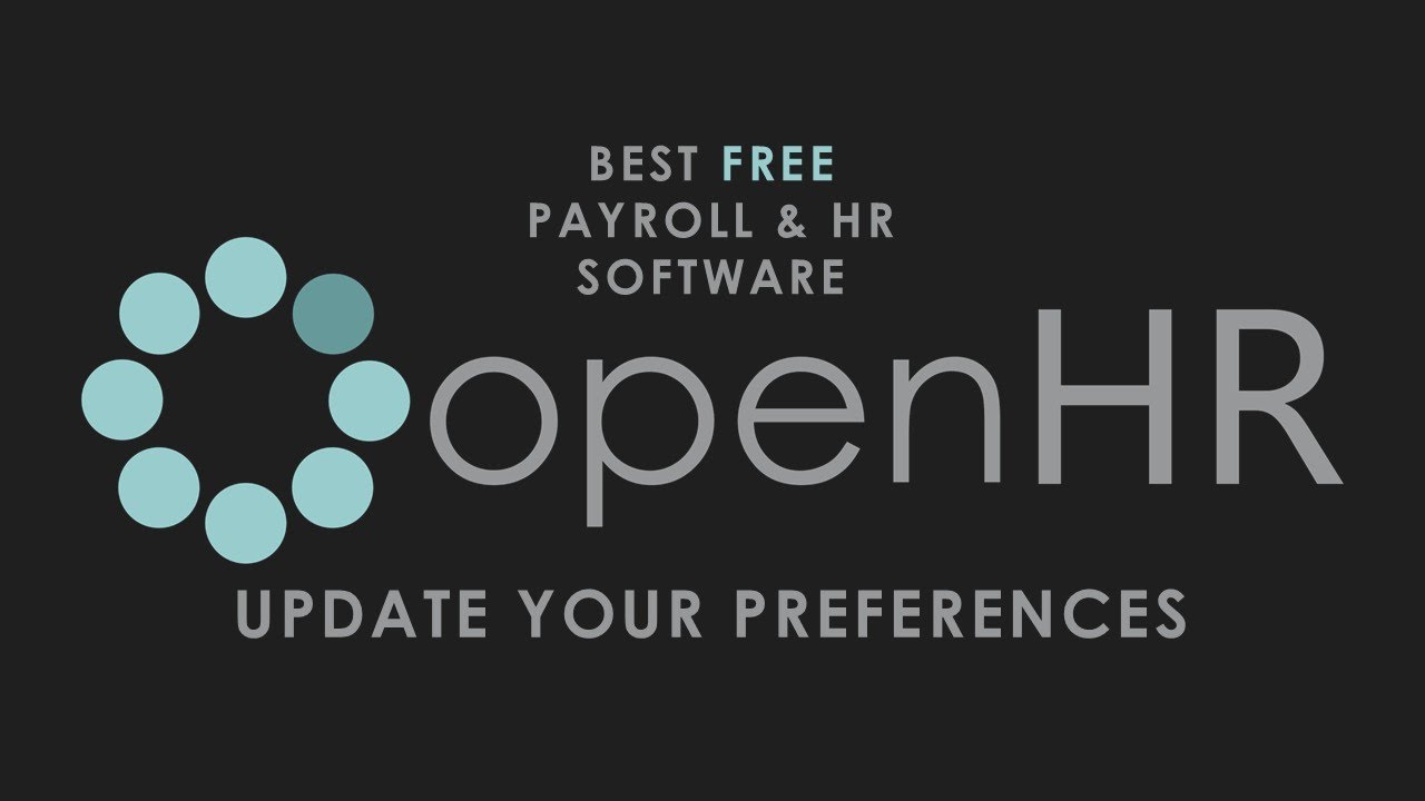Update your user preferences on openHR.co.za - YouTube