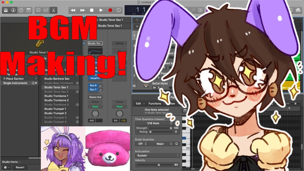 【BGM】Making Music for Queenie & HilliBilliBob!【Vtuber】#BweadyLive - YouTube