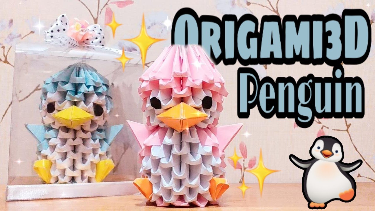 CARA MEMBUAT BONEKA KERTAS PINGUIN | ORIGAMI 3D PENGUIN | DARI KERTAS ...