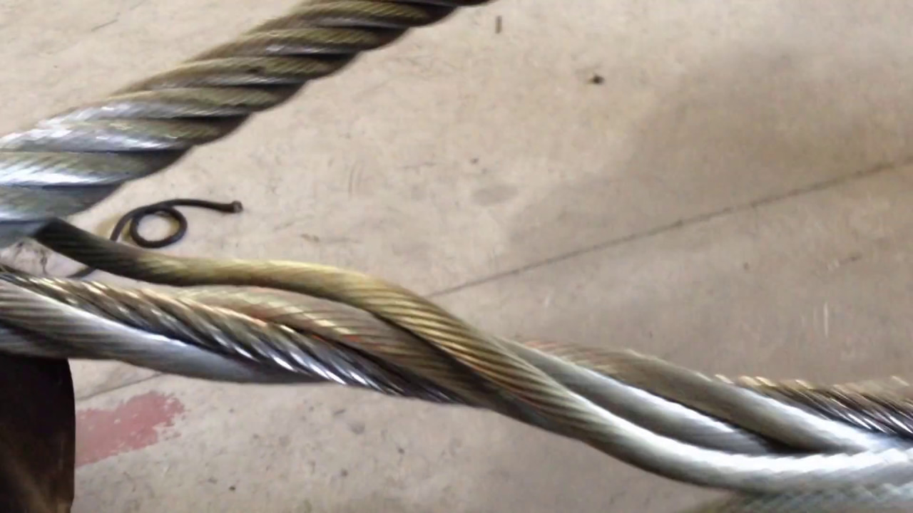Wire rope doesn't close - YouTube