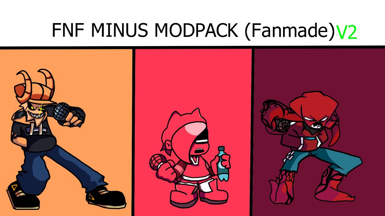 FNF Minus Modpack FANMADE V2 (Agoti, Tobi (made by tenzu), and Annie ...
