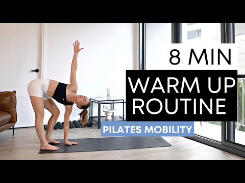 8 MIN PILATES WARM UP ROUTINE  | improve mobility and posture, dynamic stretching, breathwork