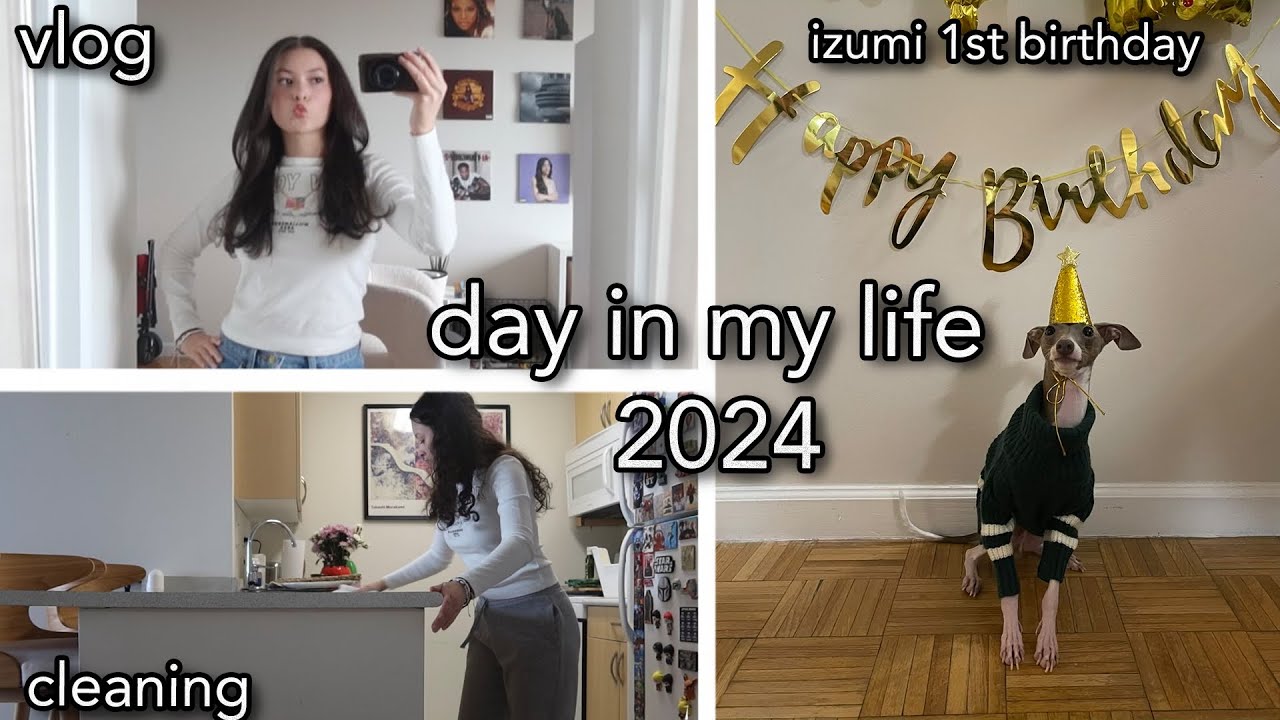 day in the life: i’m back🫣, izumi’s 1st bday🤍 & cleaning! - YouTube