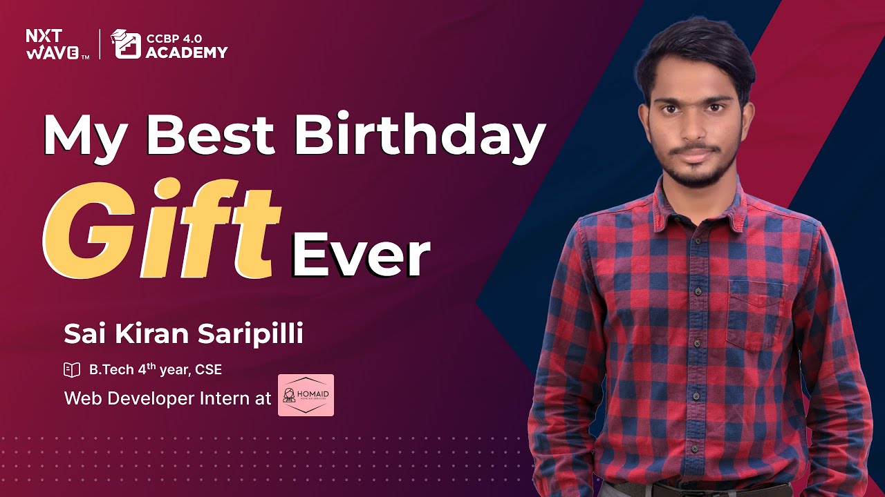 Internship Win With NxtWave | Sai Kiran’s Hindi Review | CCBP - YouTube