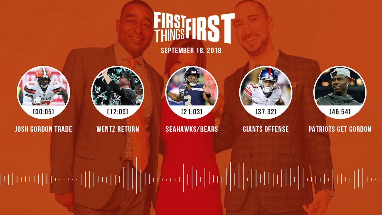 First Things First audio podcast(9.18.18) Cris Carter, Nick Wright ...