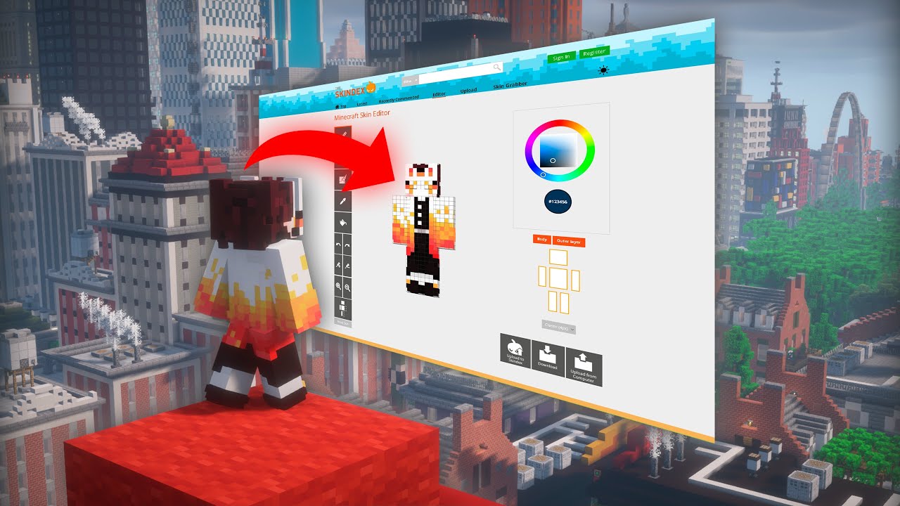 Como Fazer Uma Skin Para o Seu Minecraft Utilizando o Skindex - YouTube
