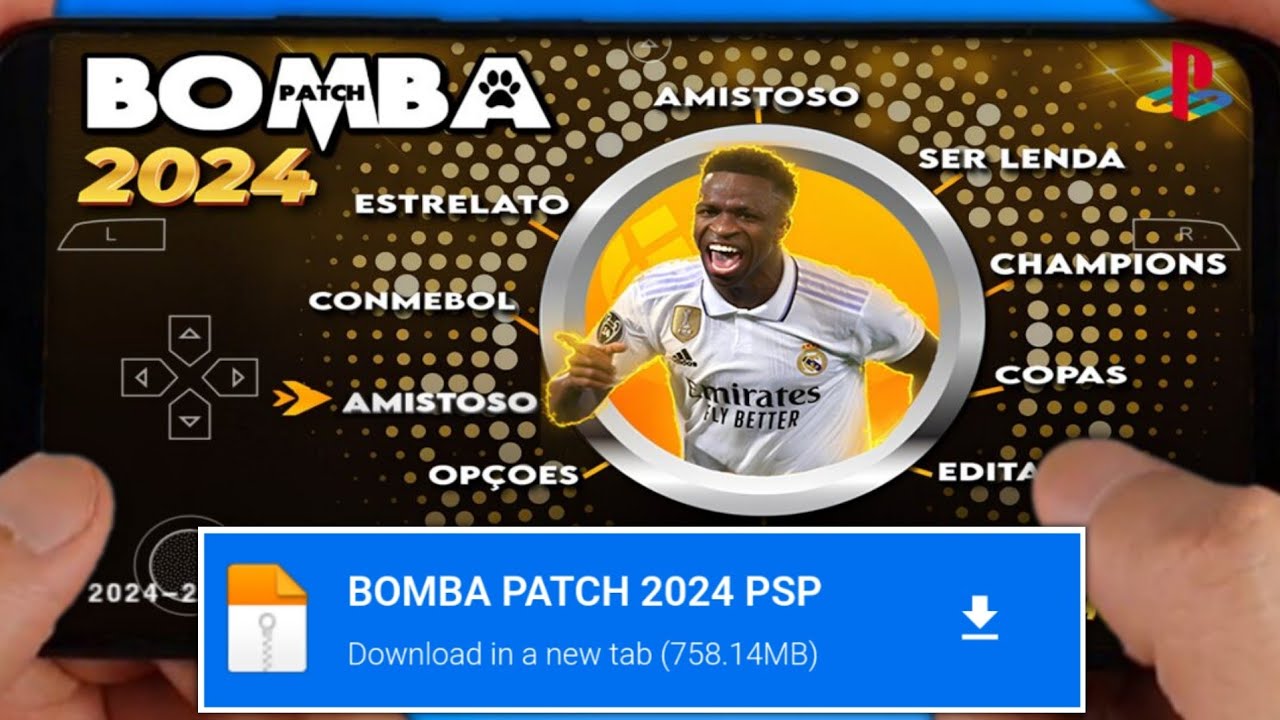 NOVO BOMBA PATCH OUTUBRO 2024 PPSSPP 100% ATUALIZADO, COMO INSTALAR CELULAR ANDROID PASSO A ...