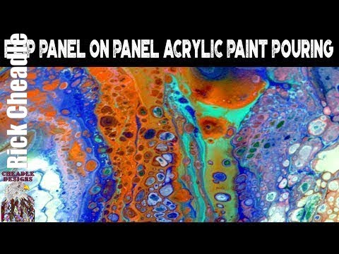 80. Flip Panel On Panel Acrylic Paint Pouring Abstract Art Fluidity ...