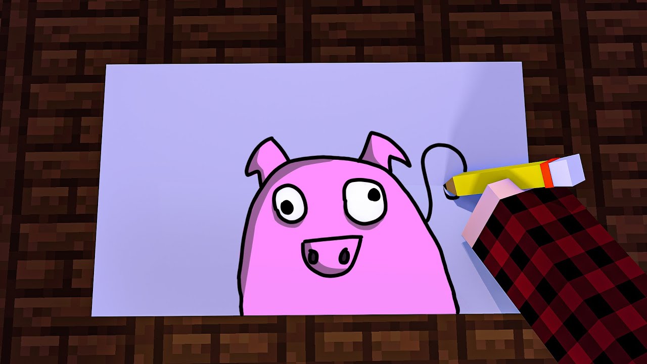 SCHWEINTASTISCHE KUNSTWERKE WERDEN IN MINECRAFT GEMALT! OINK OINK 🐷 ...