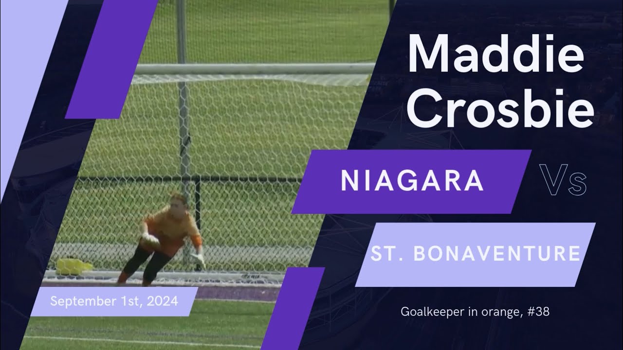 Maddie Crosbie Highlights vs St. Bonaventure - YouTube