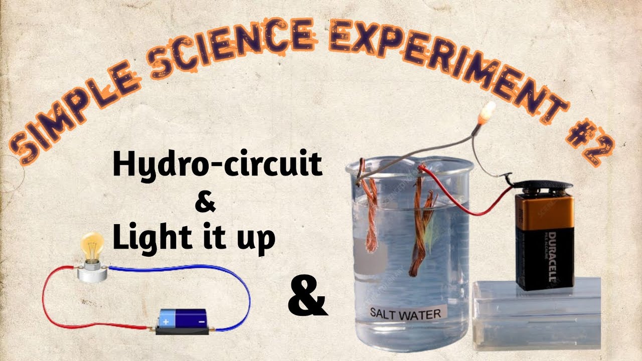 simple science experiment for kids / Hydro-circuit experiment - YouTube