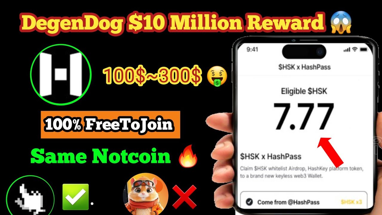 Degen Dog Airdrop Bot Full Guide|| || Hashkey Tap2Earn New Mining ...