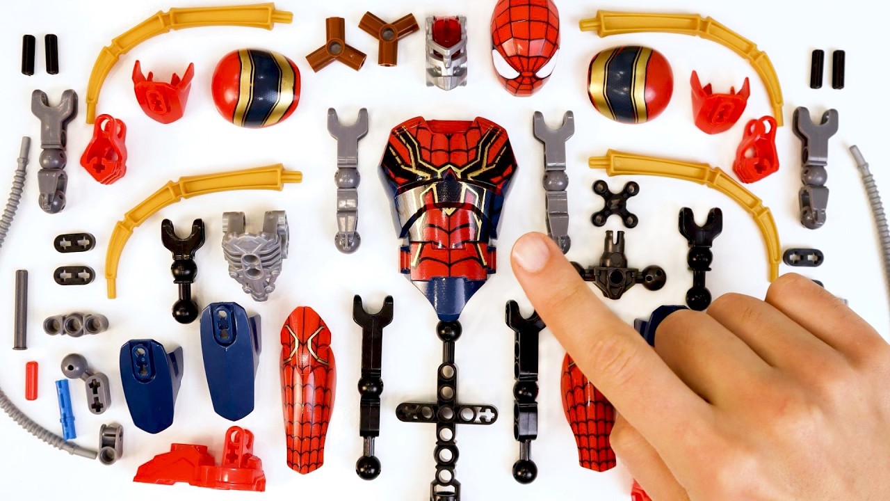 Iron Spider-Man Bionicle Figure: Unofficial LEGO Set - YouTube