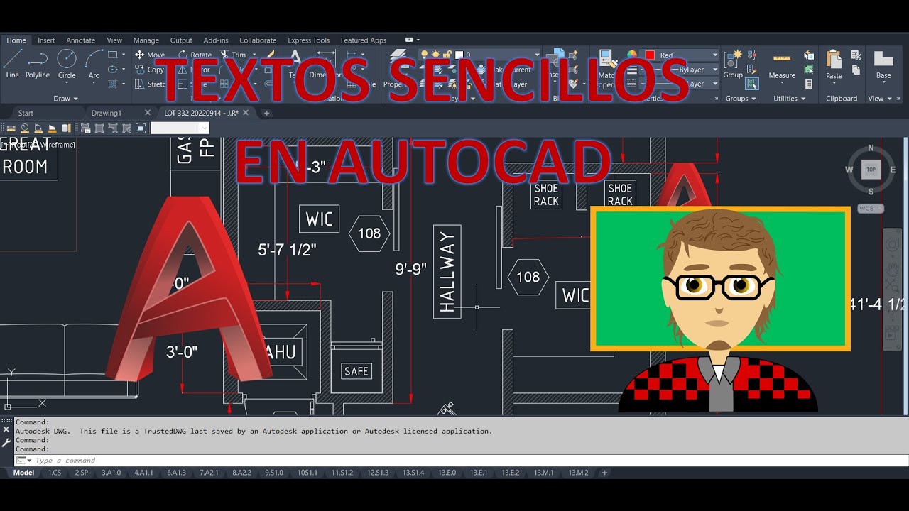 TEXTO Y ESTILO EN AUTOCAD - Estilo de Letra en Textos. - YouTube