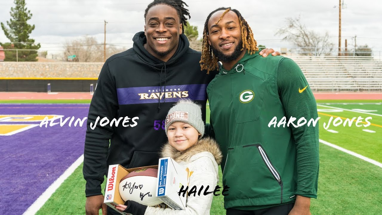 Football players help raise awareness to pediatric cancer! - YouTube