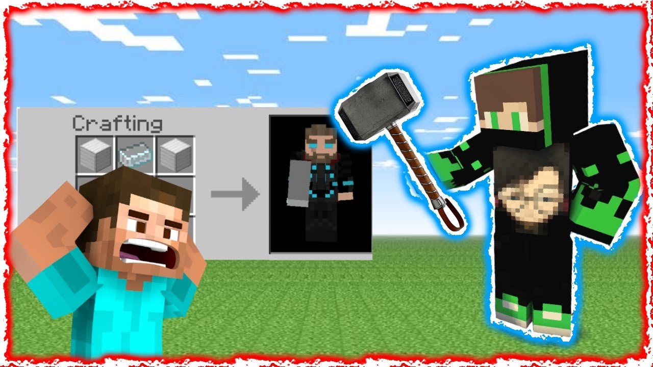 I become Thor in Minecraft Pocket edition 1.19|| Thor mod for Minecraft ...