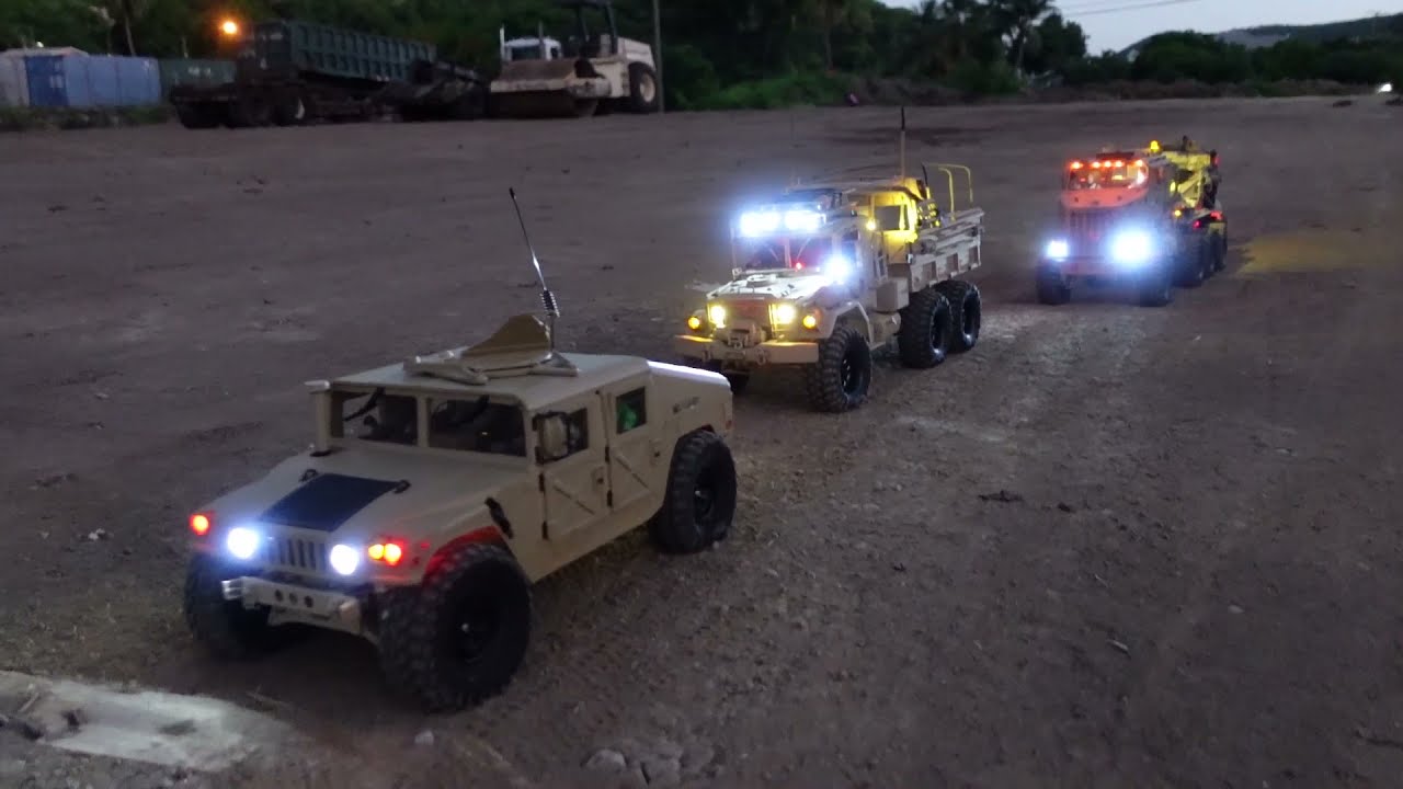 MILITARY CONVOY HUMMER PILOT VEHICLE - YouTube