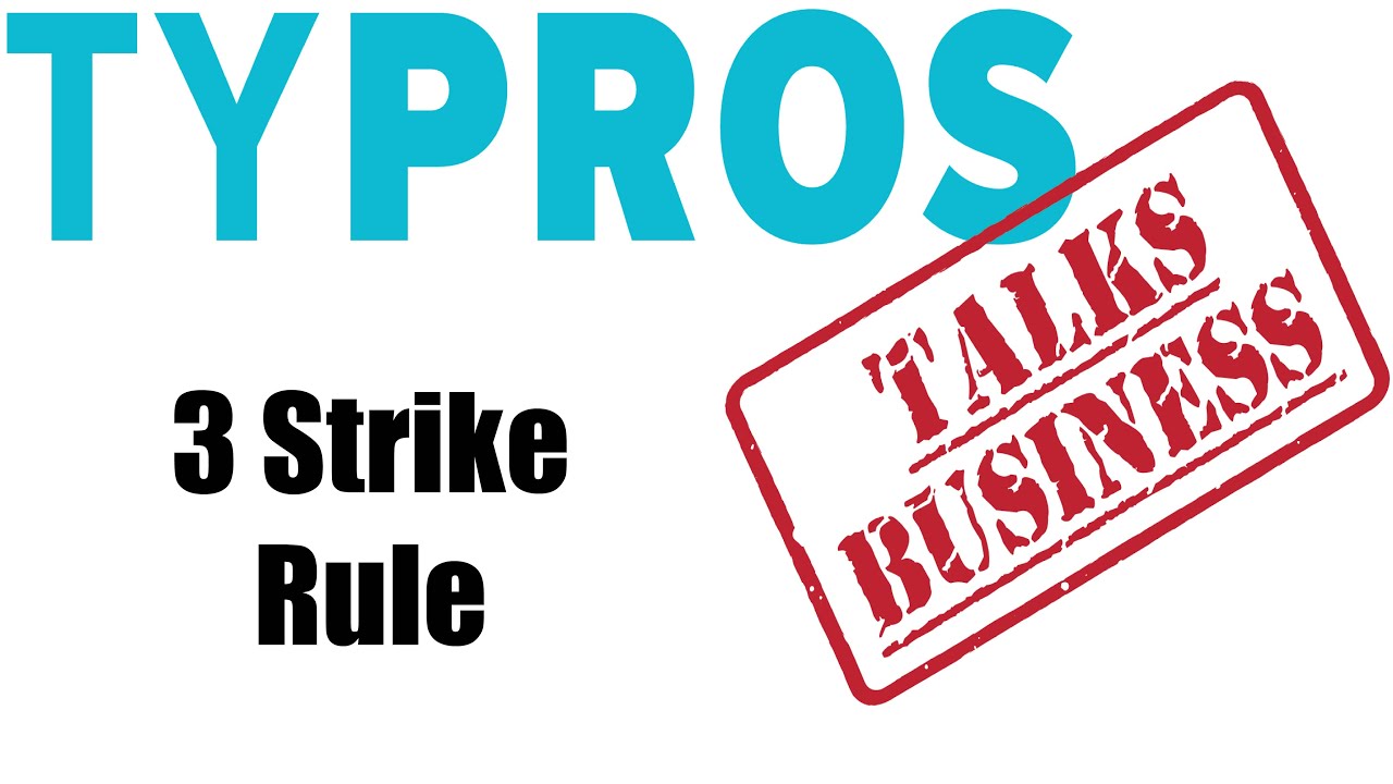 The 3 Strike Rule - People Management 101 Part 2 - Typros Talks ...