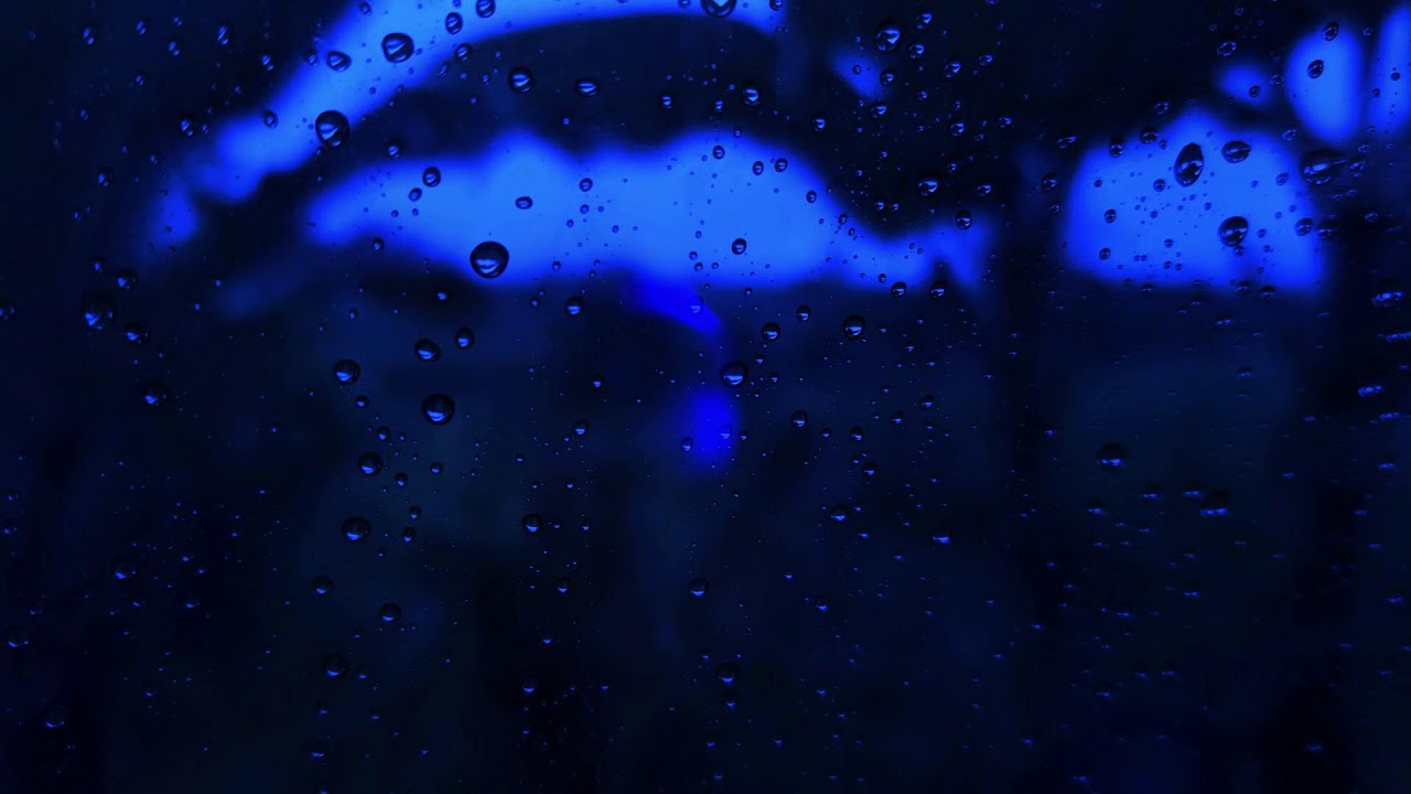 Sound of rain on window with dark screen to sleep - Calm the mind ...