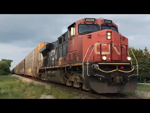 CN 2229 Leads E271 through Mason, IL - YouTube