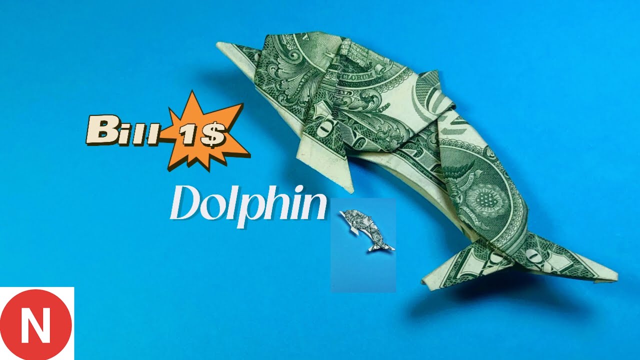 Dolphin Origami From A Dollar Bill - So Easy Anyone Can Do It! - YouTube