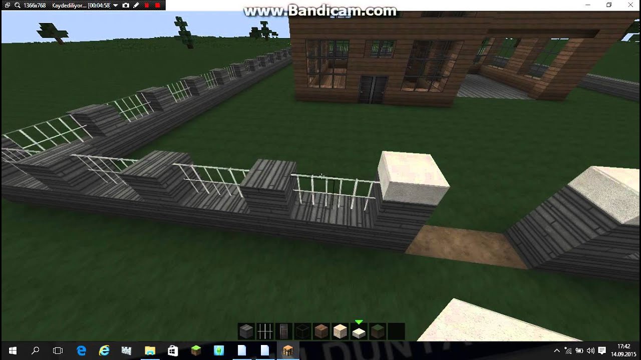 MİNECRAFT MODERN EV YAPTIK 4.PART - YouTube