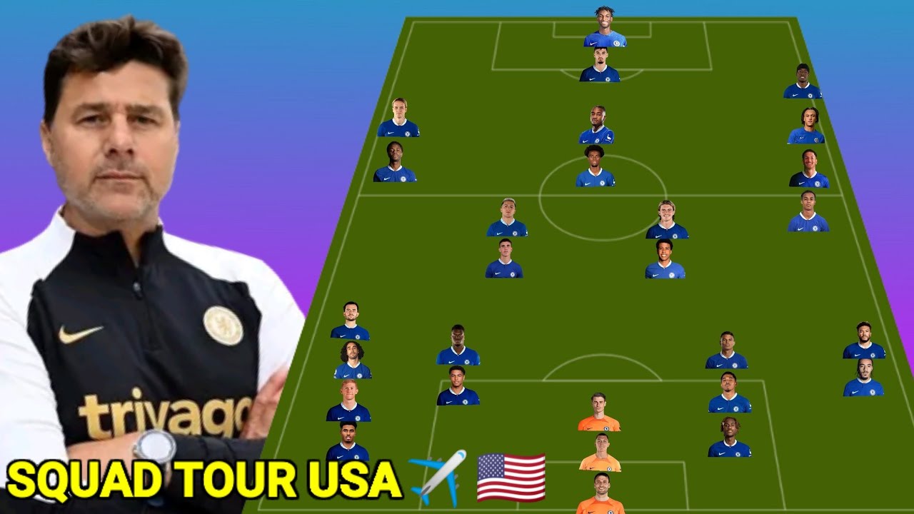 🚨🔵 CHELSEA FC PRE-SEASON SQUAD TO USA 2023-24 🔵 - YouTube