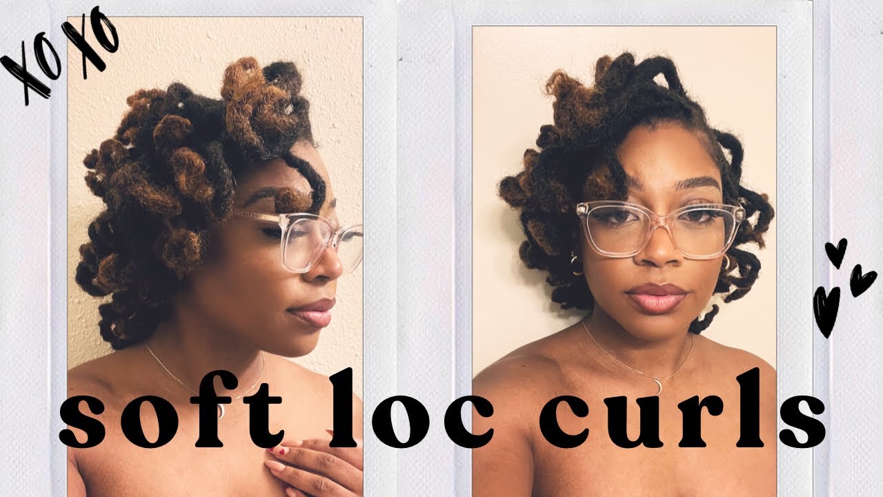 Soft Curls on Thick Locs - YouTube