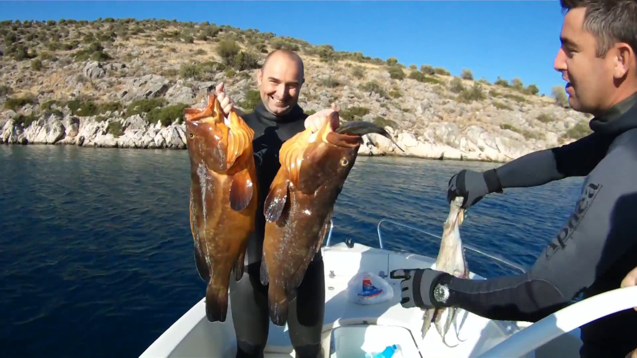 ψαροντουφεκο ροφος Νο2-spearfishing groupers - YouTube