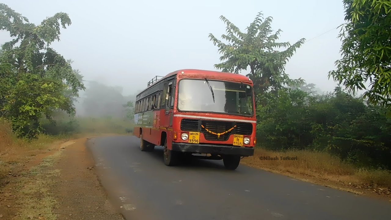 MSRTC BUSES IN KONKAN : ST BUSES MAHARASHTRA - YouTube