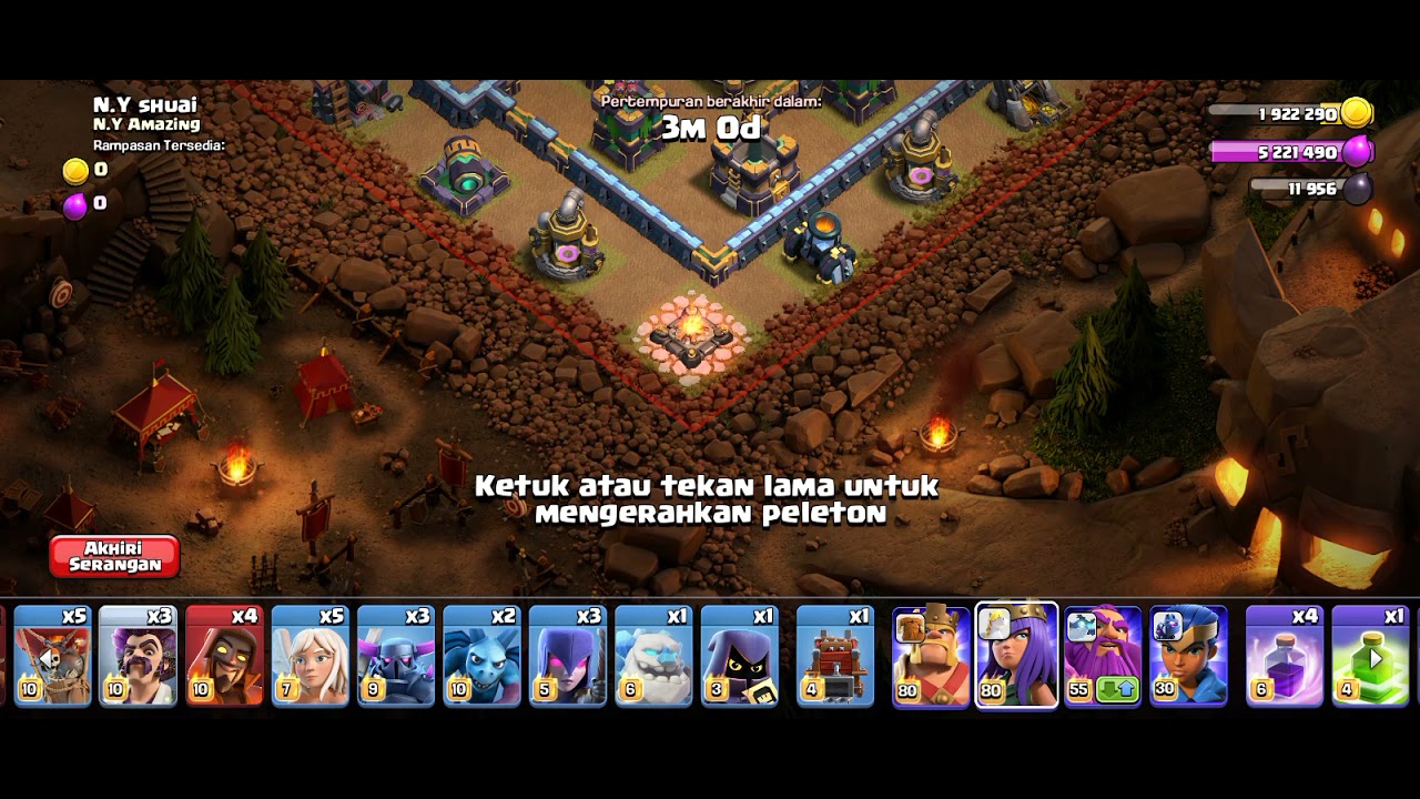 cara penyerangan. coc di acara terbaru.. - YouTube