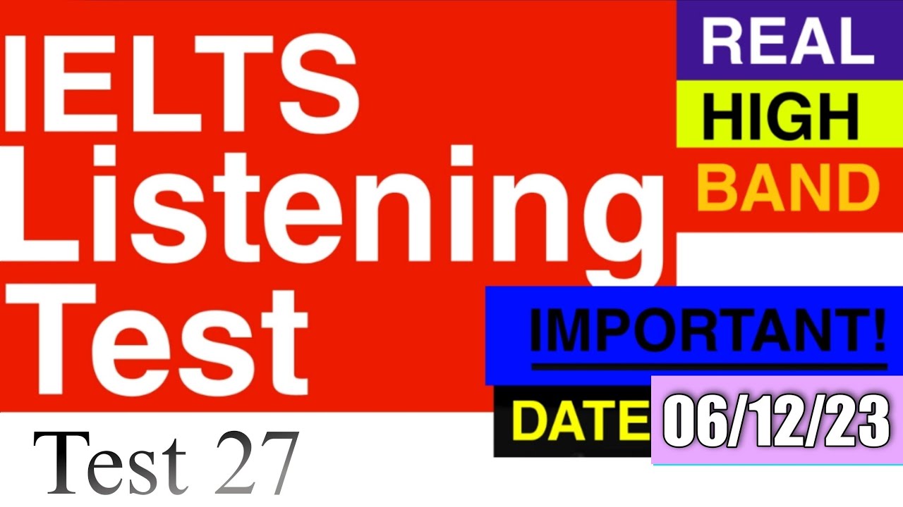DECEMBER IELTS LISTENING PRACTICE TEST 2023 WITH ANSWERS | 05.10.2023 # ...