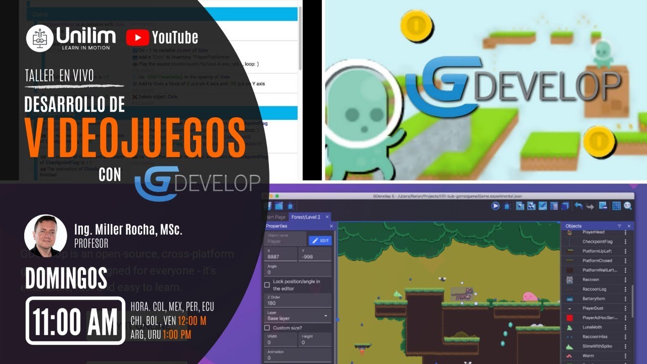 2. VIDEOJUEGOS CON GDEVELOP - Conceptos básicos Geometry Monster ...