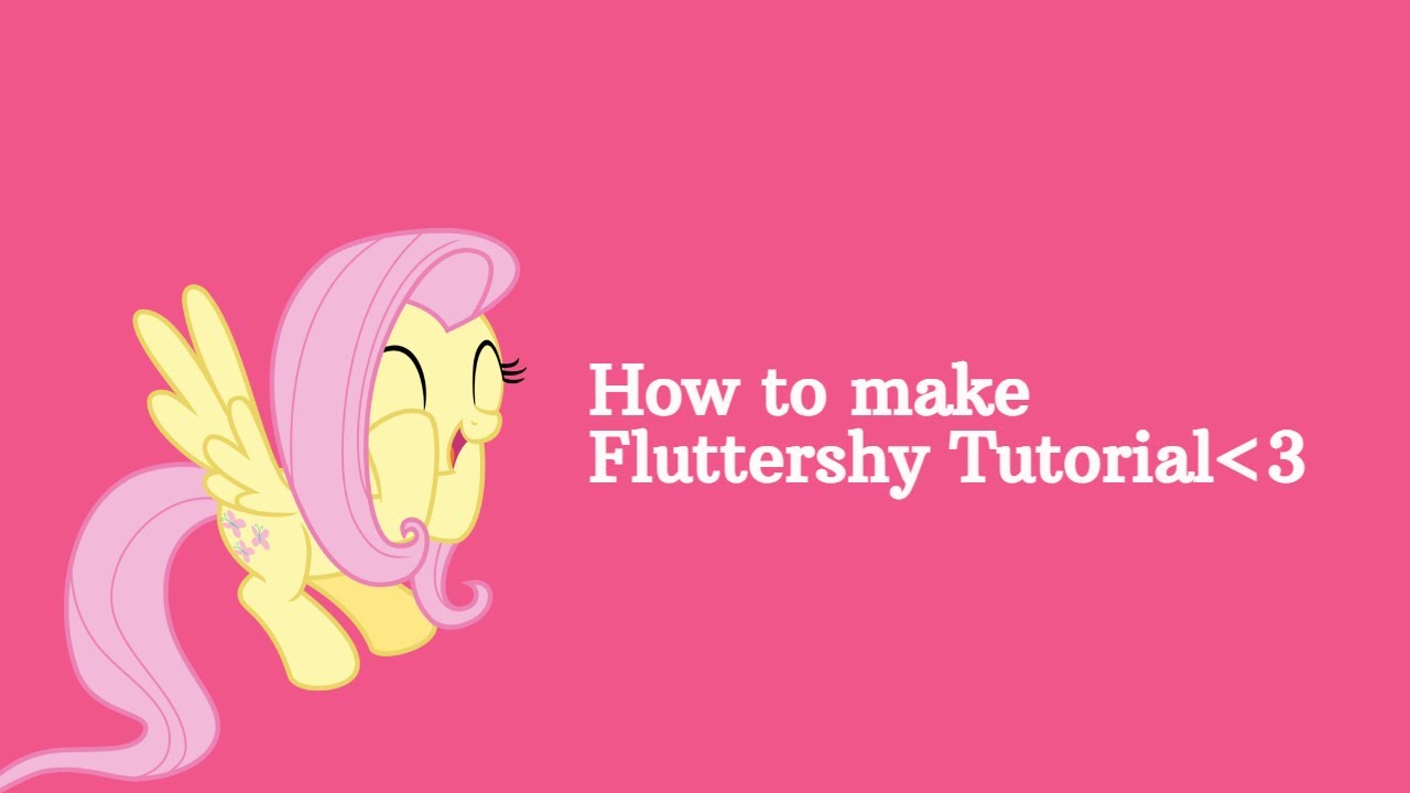 How to make Fluttershy tutorial! | Pony town - YouTube