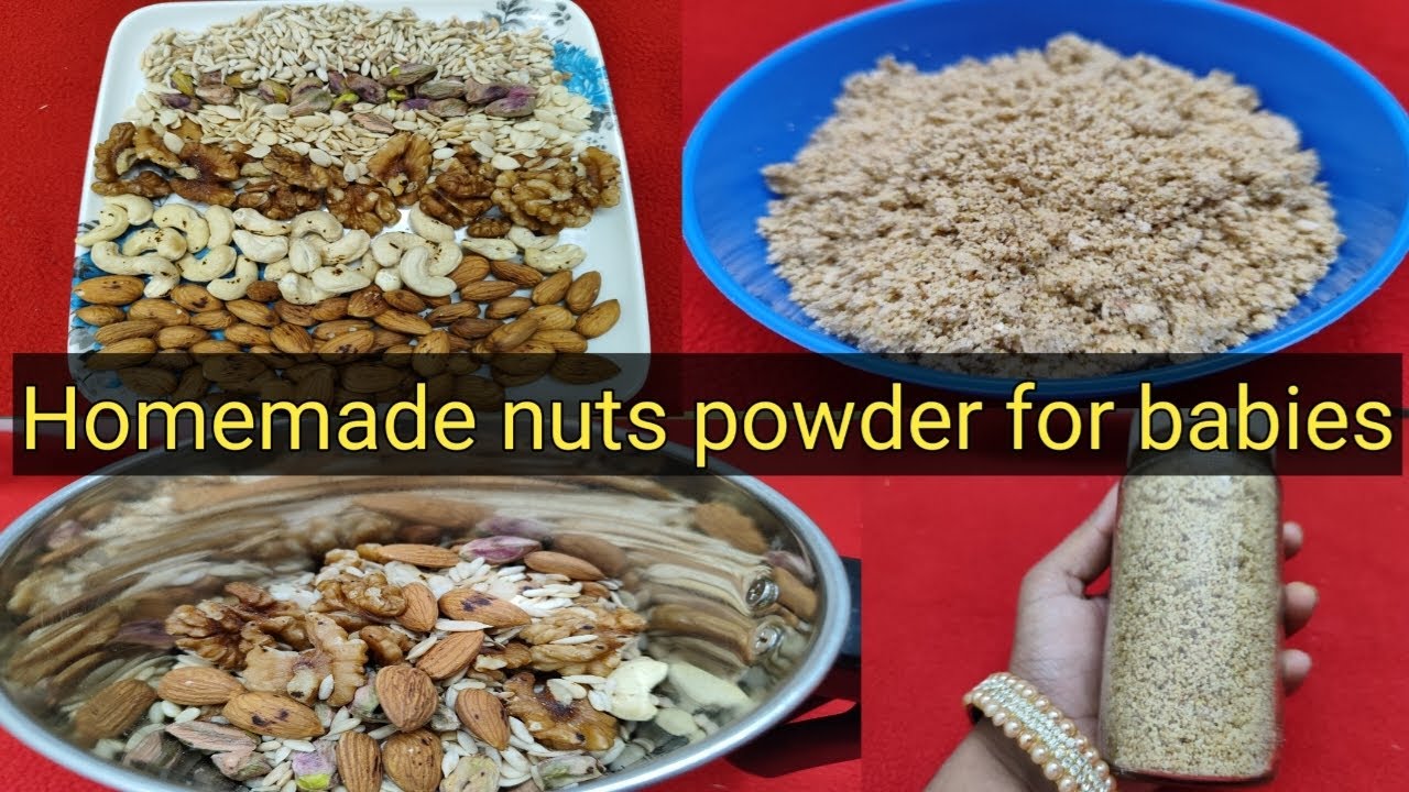 Healthy homemade nuts powder for babies.Protein powder for ...