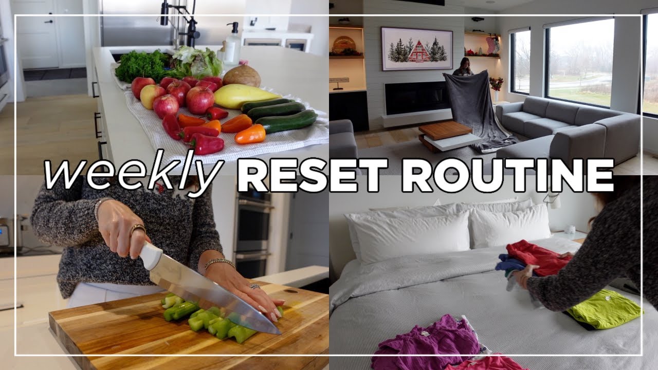 Productive Weekly RESET ROUTINE - YouTube