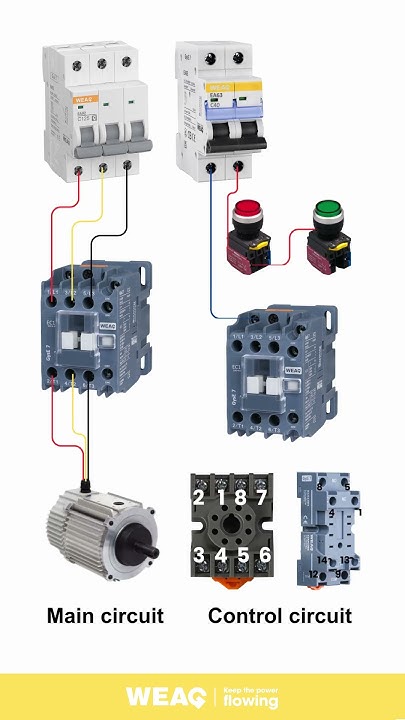 Contactor, Push Button & Timer Relay Wiring: The Basics of Industrial Control. - YouTube