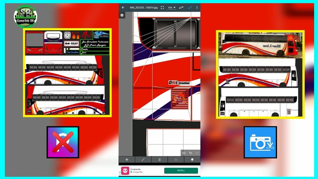 How to Make Bussid Skin Editing part 1/ Bus Simulator Indonesia || Bus ...
