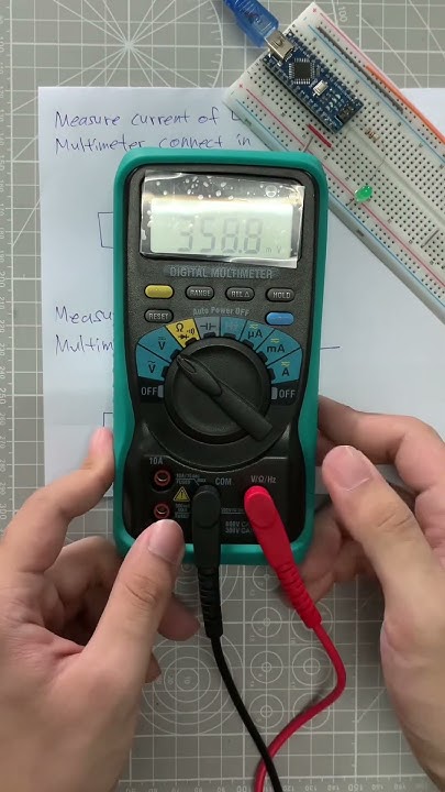 How to measure Voltage & Current of LED💡 by using multimeter #arduino # ...