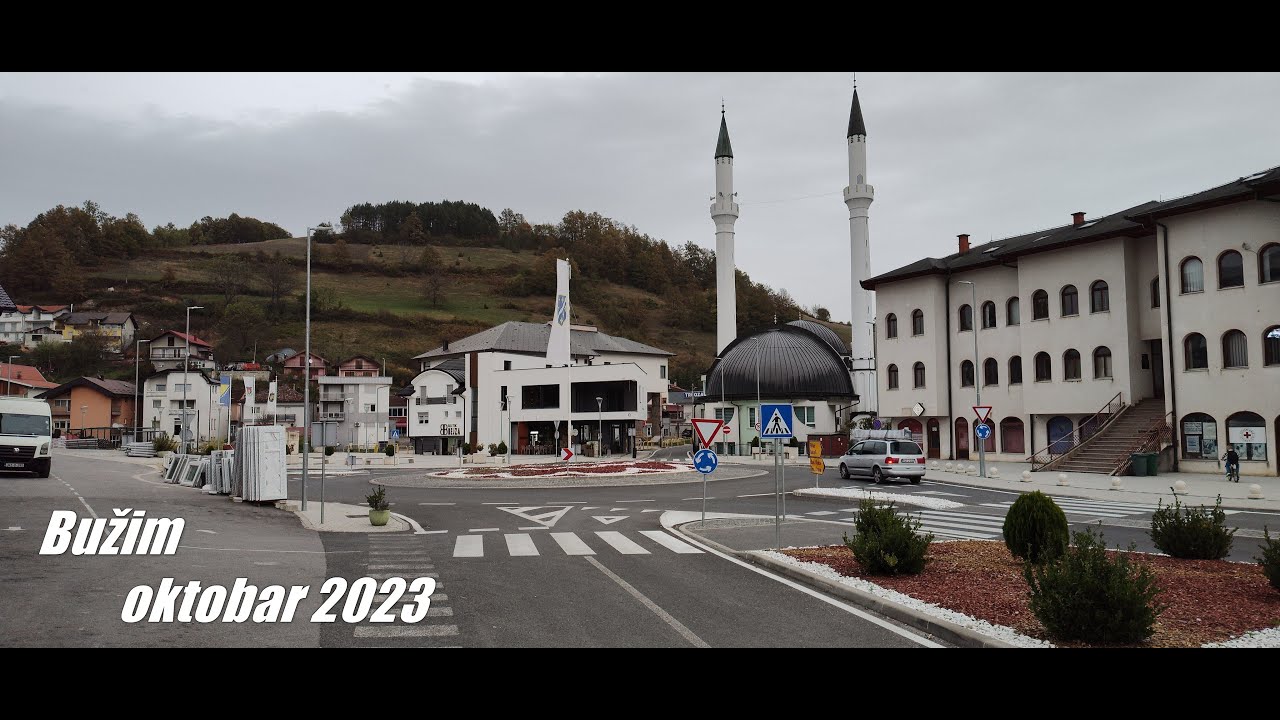 Grad Bužim - Kružni tok na obilaznici / Trg Alije Izetbegovića (10/2023 ...