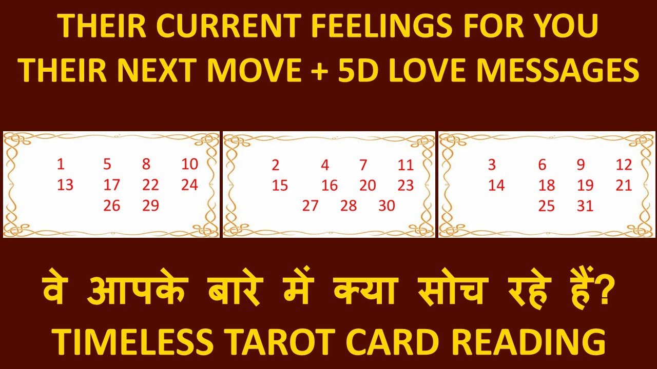 Their Current Feelings for You | Their Next Move | 5D Love Messages ...