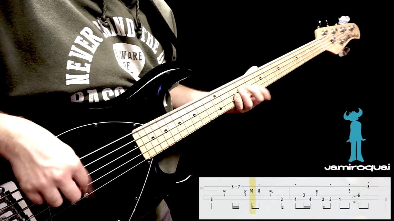 Famous bass licks n. 6 - Jamiroquai "Runaway" main bass riff with tabs ...