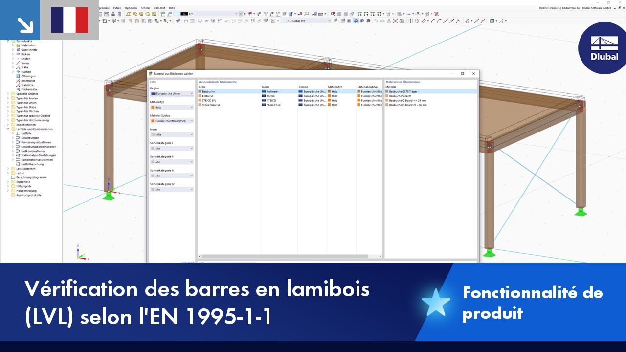 Vérification des barres en lamibois (LVL) selon l'EN 1995-1-1 - YouTube