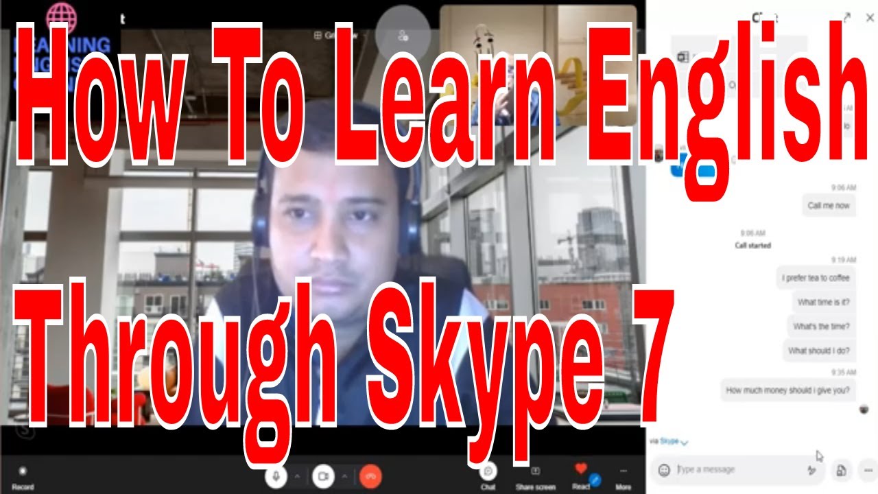 How To Learn English Through Skype 7, How To Learn English With An ...
