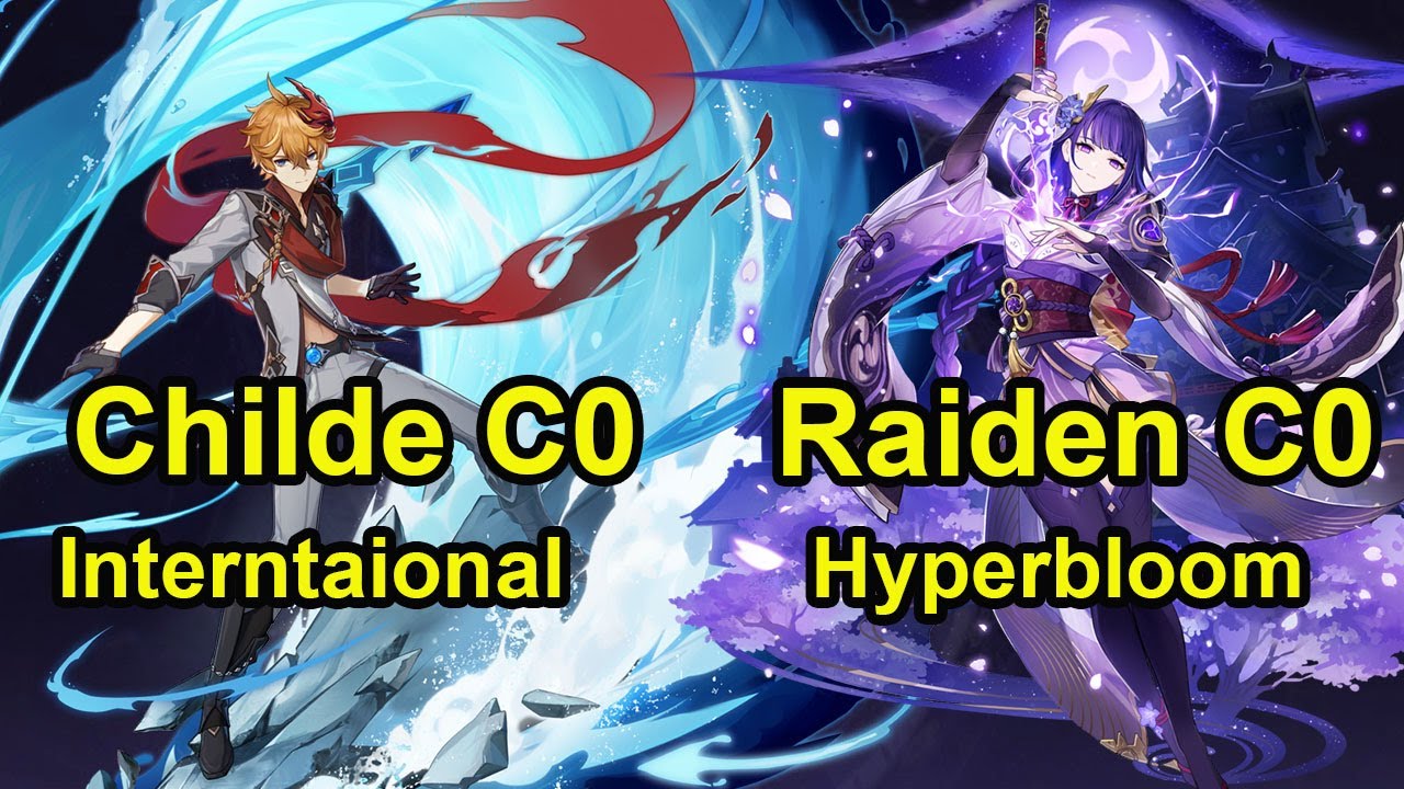 Childe International & Raiden Hyperbloom abyss 4.1 genshin impact Floor ...