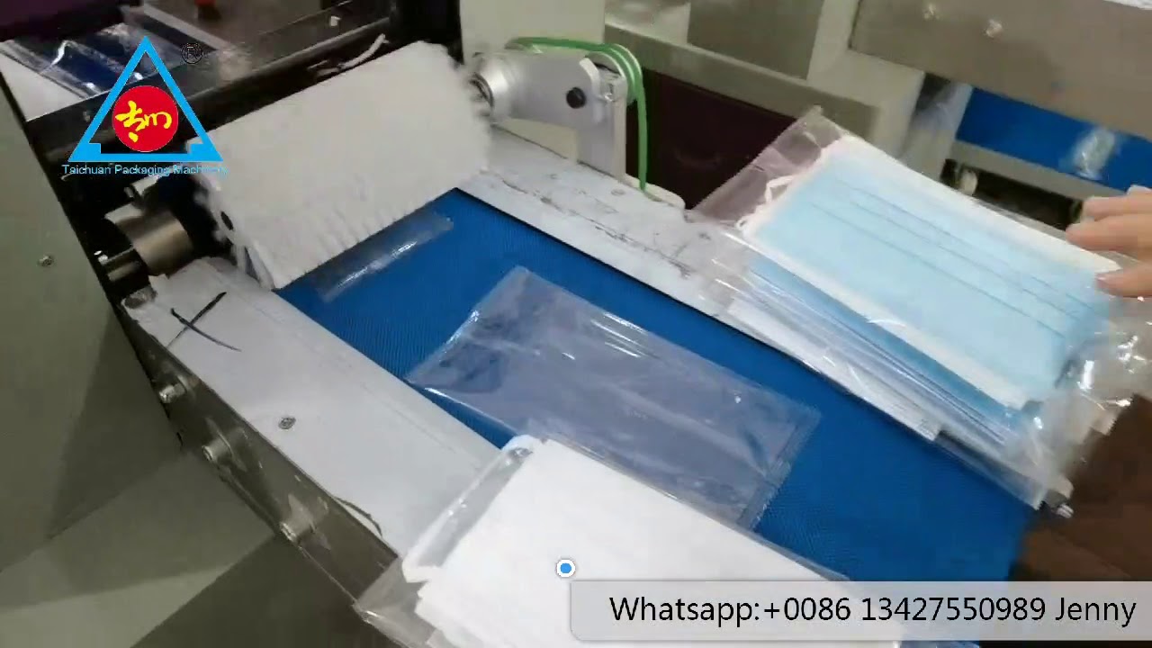 Automatic vacuum Medical Surgical Face Masks packing machinery kn95 ...